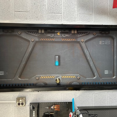 Door Mural Sci Fi Armoured Bunker, Gateway. Decal for Window, Wall ...