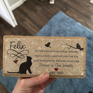 Personalized Family Name Stone. 8x4 Stone Brick. Family. Love. - Etsy