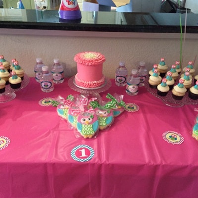 Bright Chevron Owl Birthday Party Diy/printable Complete - Etsy