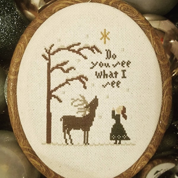 Do You See What I See Winter Christmas Cross Stitch Pattern PDF - Etsy