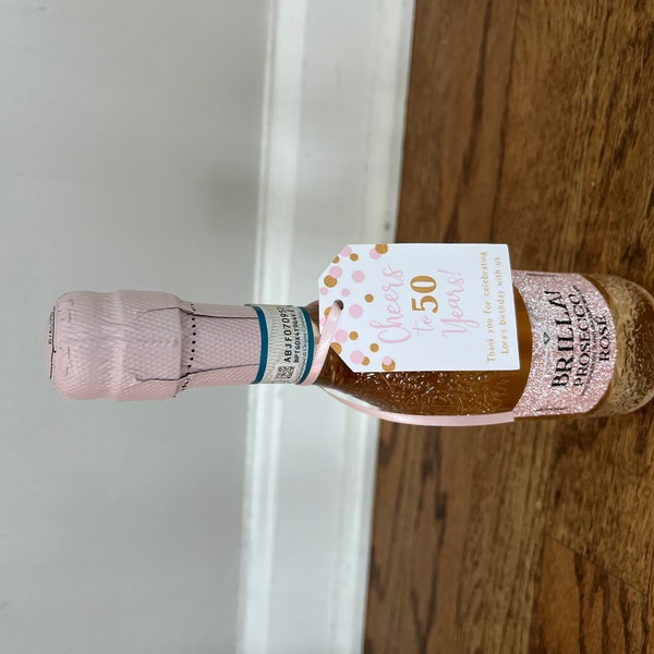 Fifty Years Personalized Favor Tags - Etsy