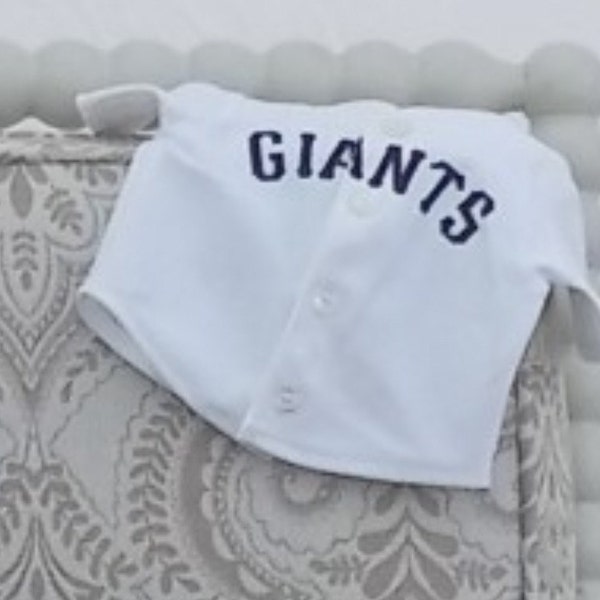 Infant White Knit Baseball Jersey. Newborn, 6, 12, 18 Month Sizes. No ...