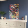 Manchester Bee Graffiti Style Remember 22 Bees Bright Small Made in Mcr ...