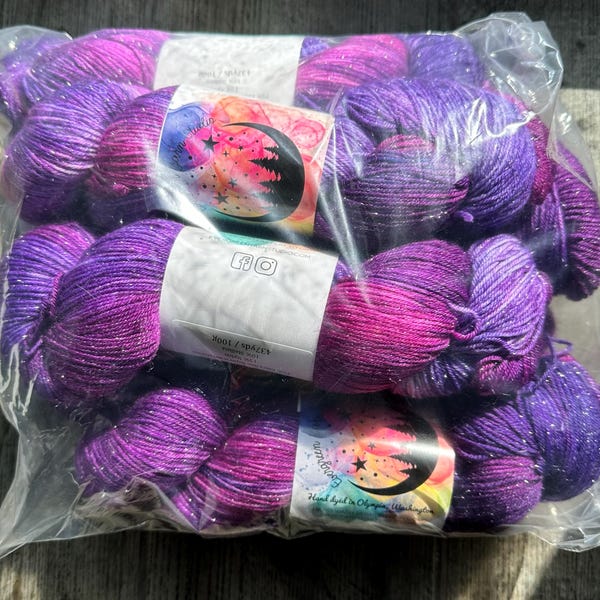 Dark Galaxy | MADE TO ORDER | Hand Dyed Yarn, Indie Dyed Yarn, Sock ...