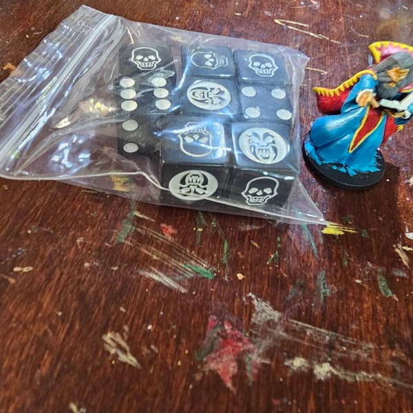 Combat Dice - for Use With Heroquest - Set of 8 - Transparent - Etsy