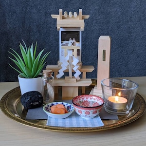 Shintō Reiji Memorial Ancestral Tablet Ihai. Family Altar Placard ...