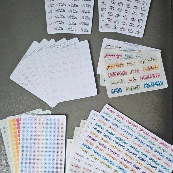 Custom Label Planner Stickers - Custom Sticker Sheet - 24 Stickers - I ...
