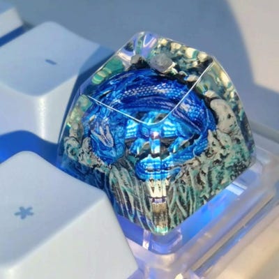 Stone Dragon Custom Keycaps, Artisan Keycap, Artisan Keycaps Anime ...