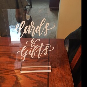 Acrylic Sign BLOCK Stand Card Display Holders Clear Stands - Etsy