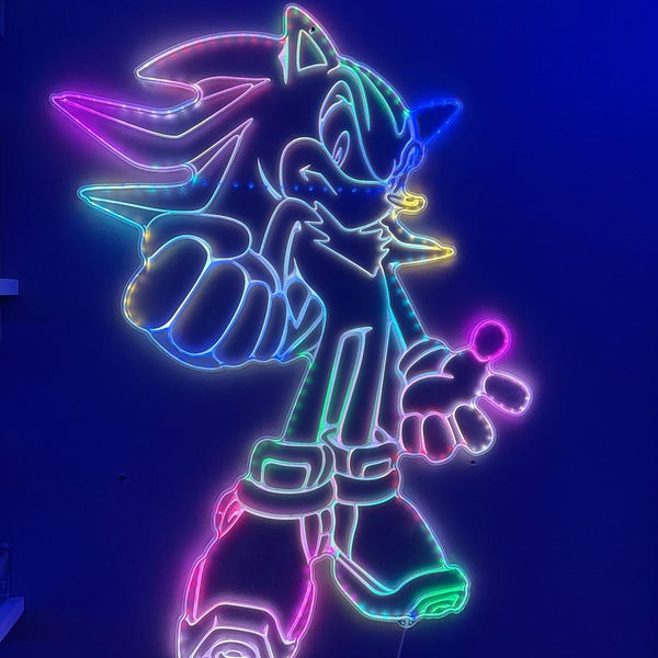 Power Rangers Chroma Shape Light Sign, Man Cave Night Light, Neon ...