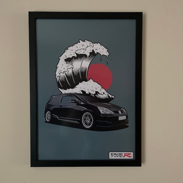 Honda - EP3 Type R | 2 Frame Options / Print Only Also Available (A5-A3 ...