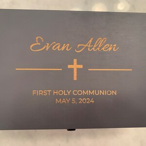 First Holy Communion Gift Box, Memory Box, 1st Communion Keepsake Box ...