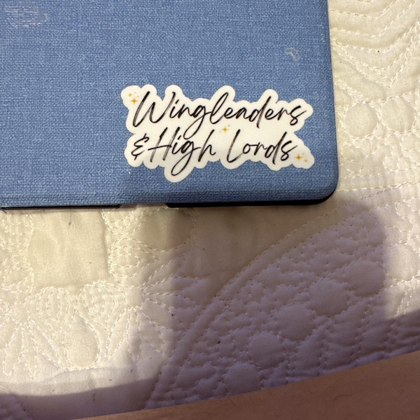 Wingleaders & High Lords Sticker, Bookish Sticker, Fourth Wing, Iron ...