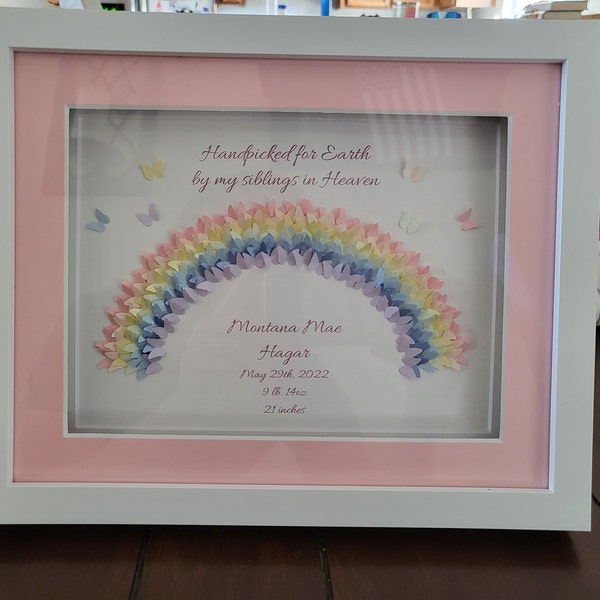 Rainbow Baby Picture Gift for Rainbow Baby Nursery by Little Jenny Wren ...
