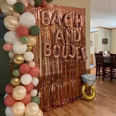 Dusty Rose Pink, Blush, Sage Green & Gold Balloon Garland Arch Kit W/hooks. Rustic Boho Bridal ...