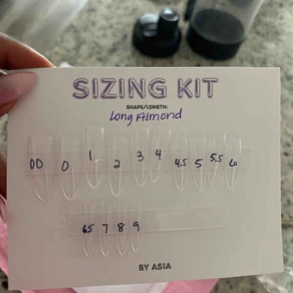 Grey & White Airbrush Press on Nail Set Aura Nails Long Nails ...