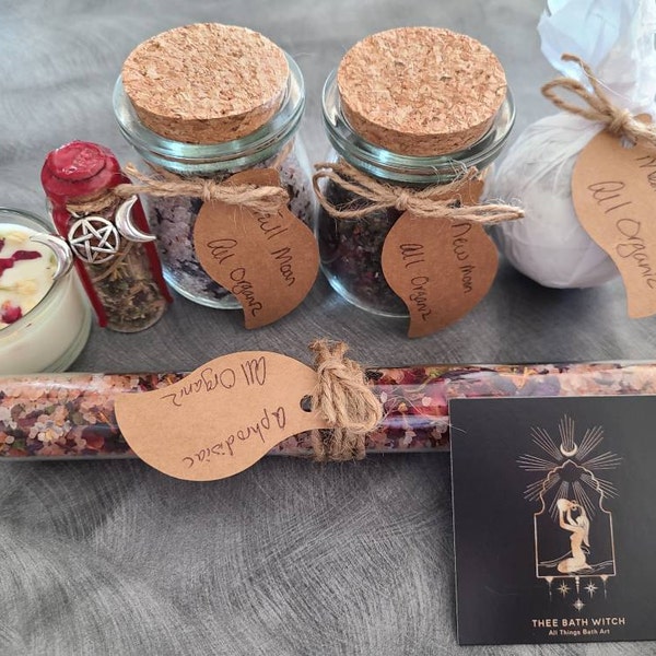 New Moon & Full Moon Bath Salt Set - Etsy