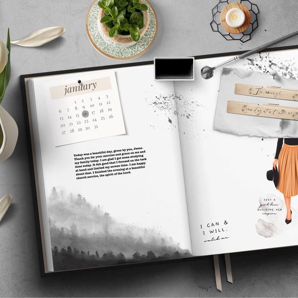 Digital Stationery Kit: Goodnotes Stickerbook for Digital Journaling ...