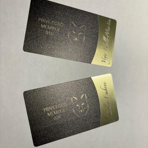 Acrylic Business Cards, Personalized Clear Acrylic Business Cards - Etsy