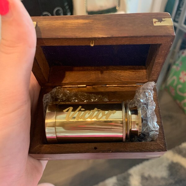 Personalized TELESCOPE & BOX Telescopes Custom Engraved Groomsmen Gifts ...