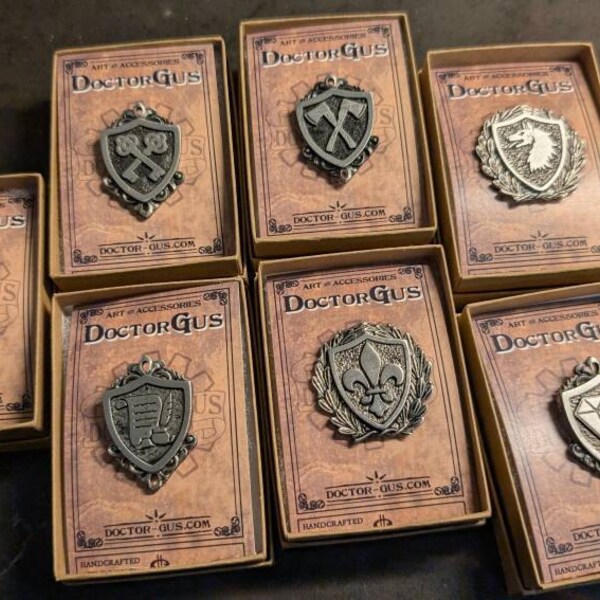 Mayor Class Badge - RPG Character Class Pin - Handcrafted Pewter ...