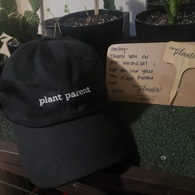 Black Plant Parent Dad Hat Baseball Hat Plant Hat Plant Lover Baseball ...