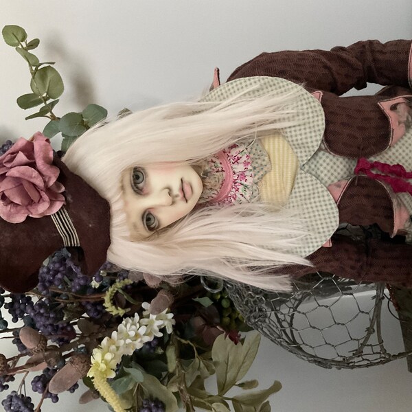 BJD 1/3 SD Alpaca Brown/ombre Wig for Head Size Circumference 22-23cm ...