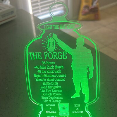 ARMY Forge Medallion LED Acrylic Personalized Light - Etsy
