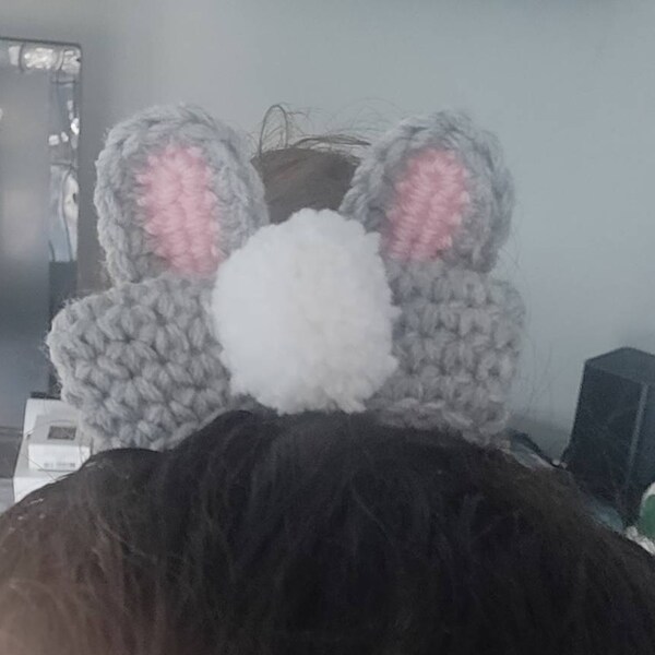 Bunny Bow Crochet Pattern, Bunny Ear Hair Bow Pattern, Easter Bunny Bow ...