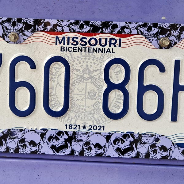 Cherry License Plate Frame, Realistic Cherries License Plate Cover ...