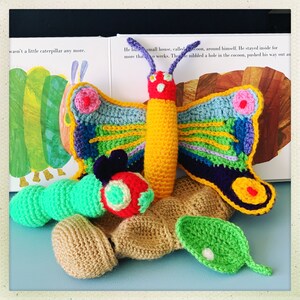 Crochet Caterpillar Life Cycle Play Set Pattern the Very Hungry ...