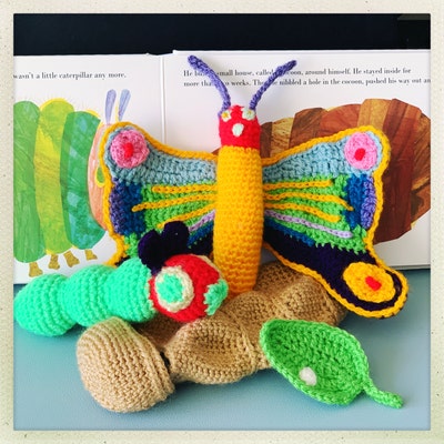 Crochet Caterpillar Life Cycle Play Set Pattern the Very Hungry ...