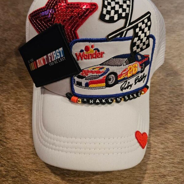 Checkered Flag Chequered Auto Car Racing Rockabilly Applique Iron-on ...