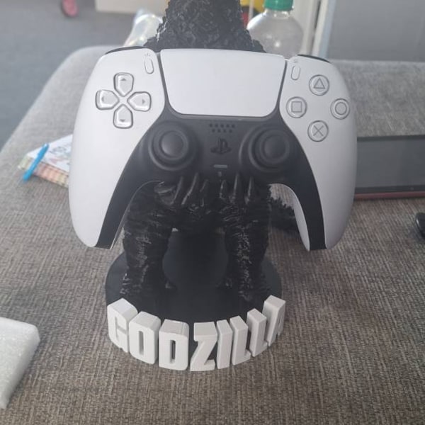 Godzilla Gaming Controller Stand Holder - Kaiju Unique Desk Organizer ...