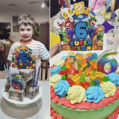 Bluey Cake Topper Bluey Birthday Bluey Cake Boy & Girl Birthday Design ...