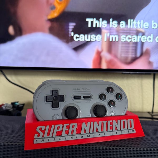 Super Nintendo SNES 8bitdo Pro SN30 SF30 Controller Display Stand 3D Printed - Etsy