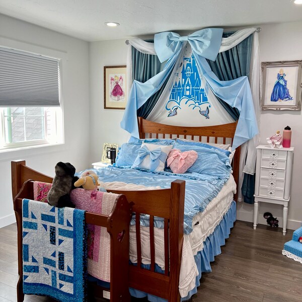 Large Wall Bow in Baby Blue, Big Bow for Events, Rooms or Nursery Decor ...