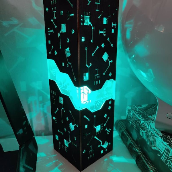 Cyberpunk LED Night Lamp | Sci-fi Circuit Board Design - Etsy Canada