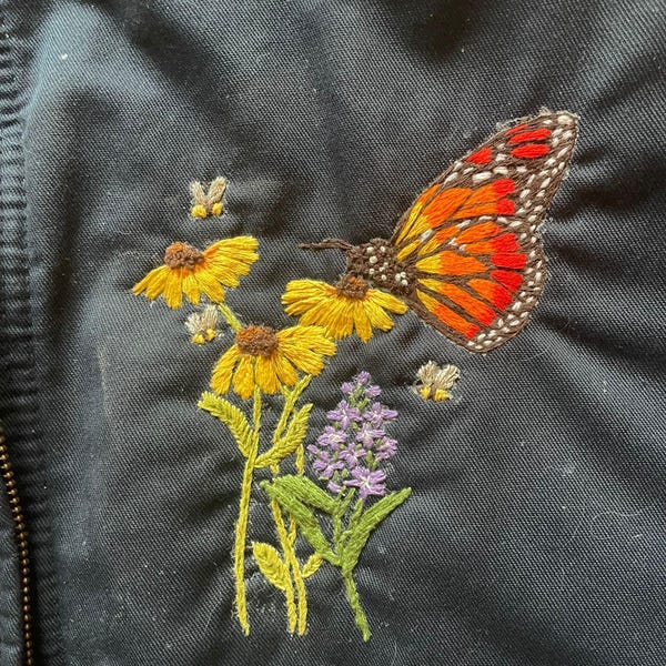 September Birth Flower Embroidery Design, Aster and Morning Glory ...