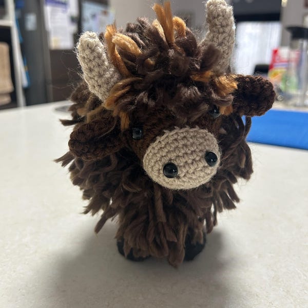Highland Cow Crochet Pattern - Amigurumi Cow Pattern - Digital Download ...