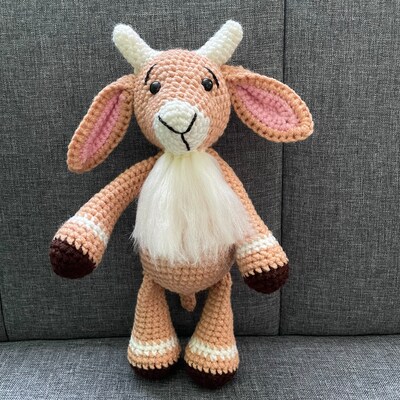 Goat Crochet Pattern, Crochet Pattern, Crochet Goat, Amigurumi Goat ...