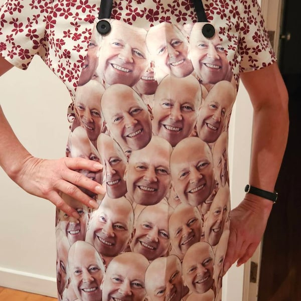 Personalized Faces Apron, Custom Photo Apron for Women and Men, Funny ...