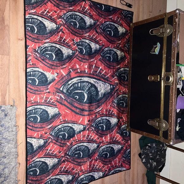 Horror Scare Eye Rug, Gothic Rugs, Fantastic Rug, Modern Rug, Outdoor ...
