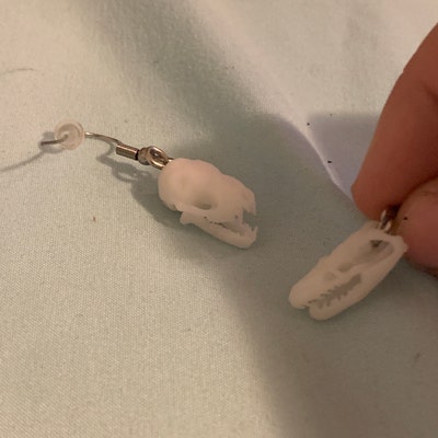 Animal Skull Dangle Earrings 3D Printed Mix and Match - Etsy