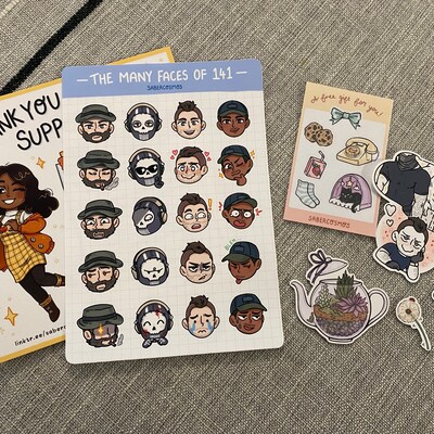 The Many Faces of 141 Sticker Sheet Cute COD MWII Stickers - Etsy UK