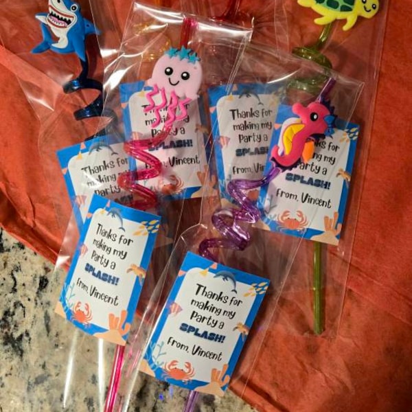 Under the Sea Party Favors, Ocean Birthday Party, Sea Animals Birthday ...