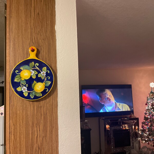 Italian Ceramic Lemon Decorations for Kitchen - Hand Painted Kitchen ...