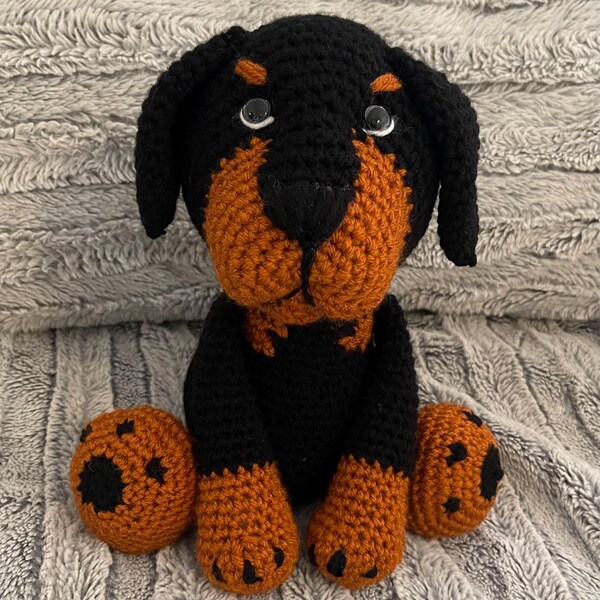 Rottweiler, Rottweiler Crochet Pattern, Crochet Pattern, Crochet ...