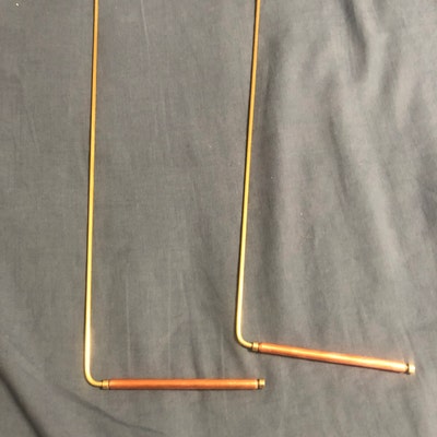 Solid Copper and Brass Dowsing Rods for Tracing Spritual Energy Chi ...