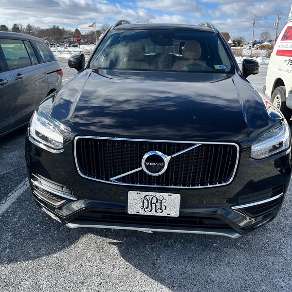 Monogram Mirror License Plate - Etsy